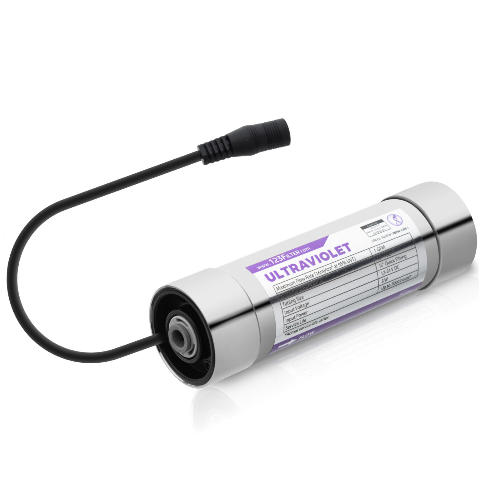 iSpring UVF55FS 55W Whole-House UV Water Filter With Smart Flow Sensor ...